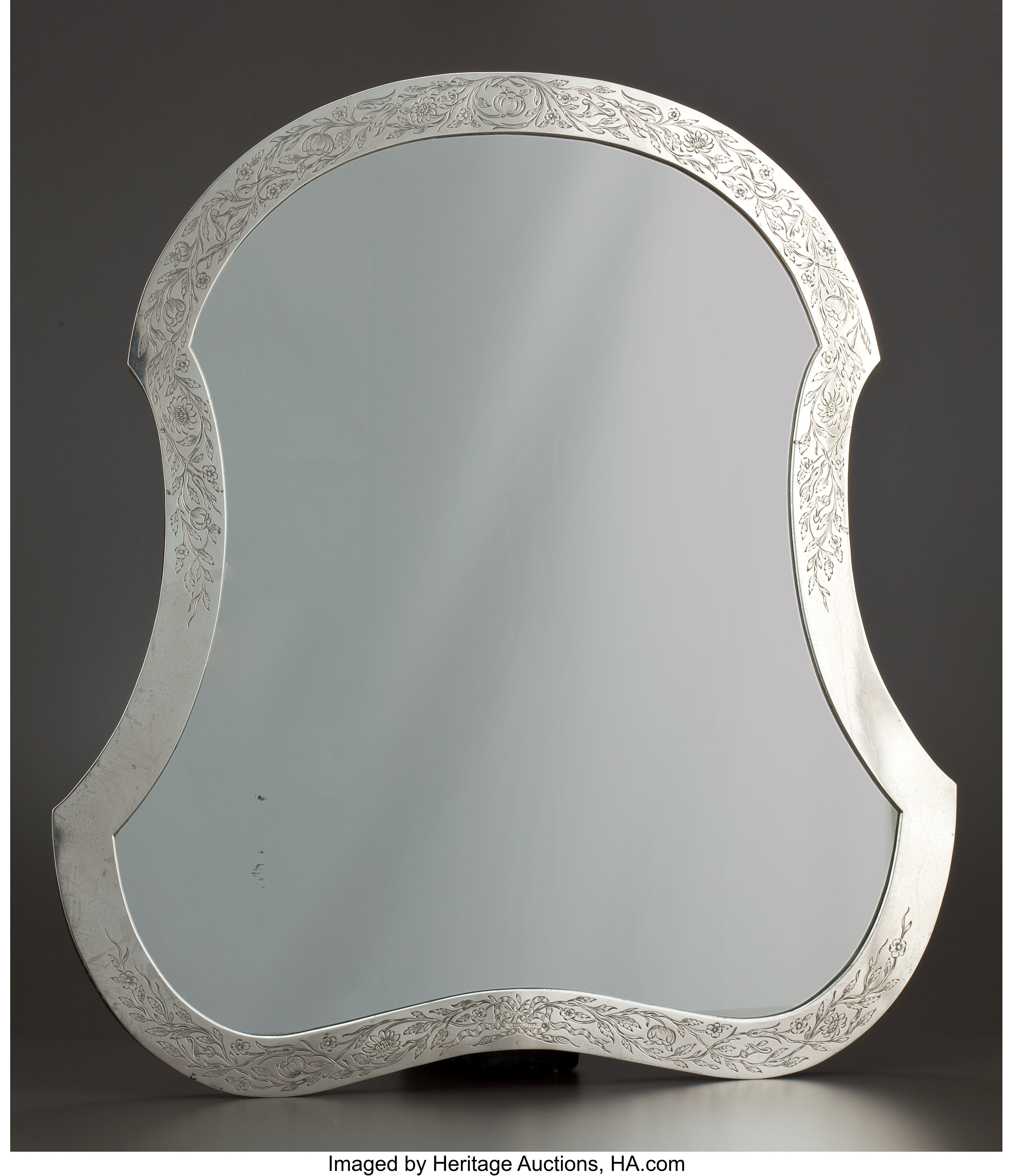 A JOSEF CARL KLINKOSCH AUSTRIAN SILVER MIRROR FRAME . Vienna, | Lot ...
