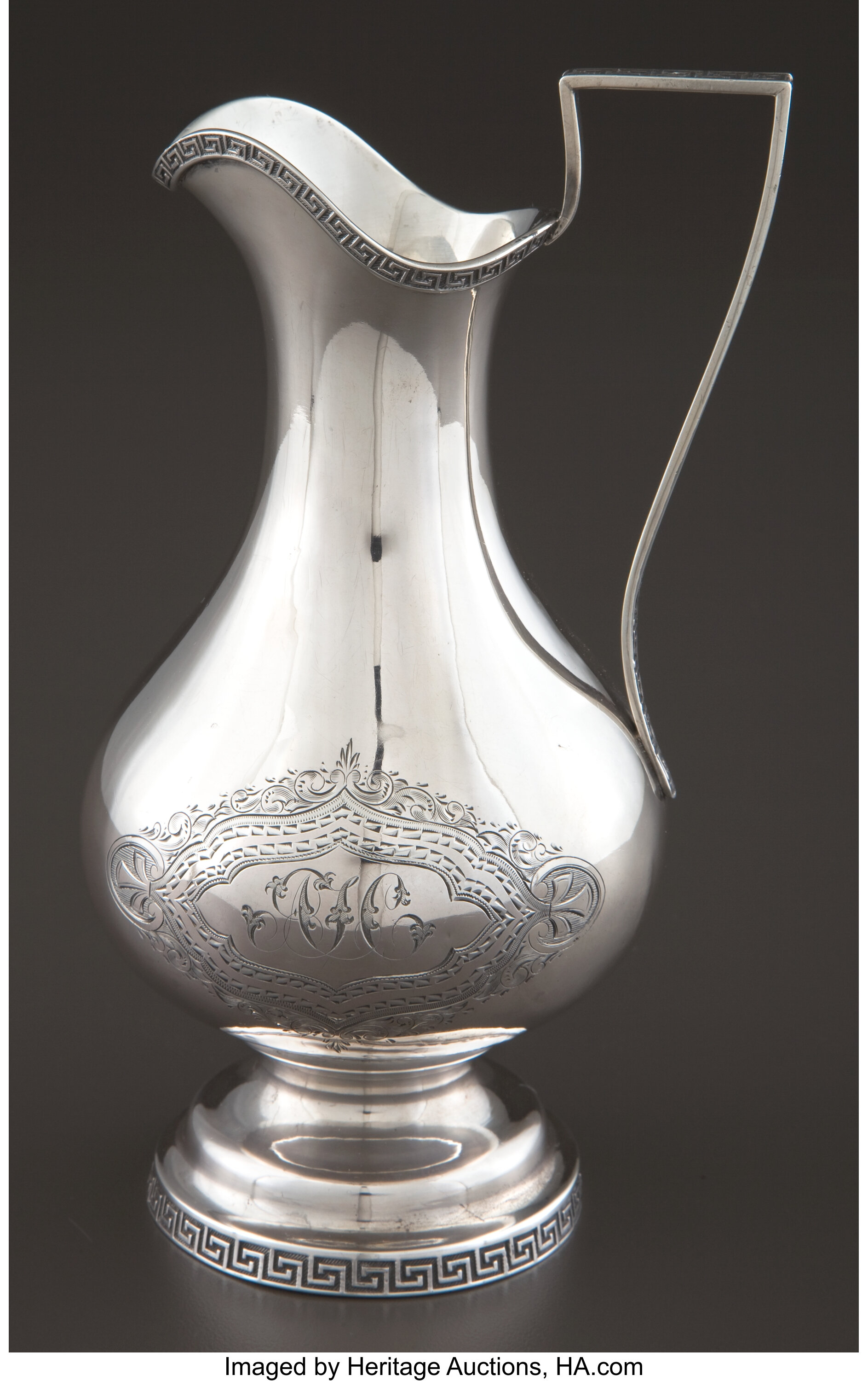 A WILLIAM GALE SILVER PITCHER . William Gale & Son, New York, New | Lot ...