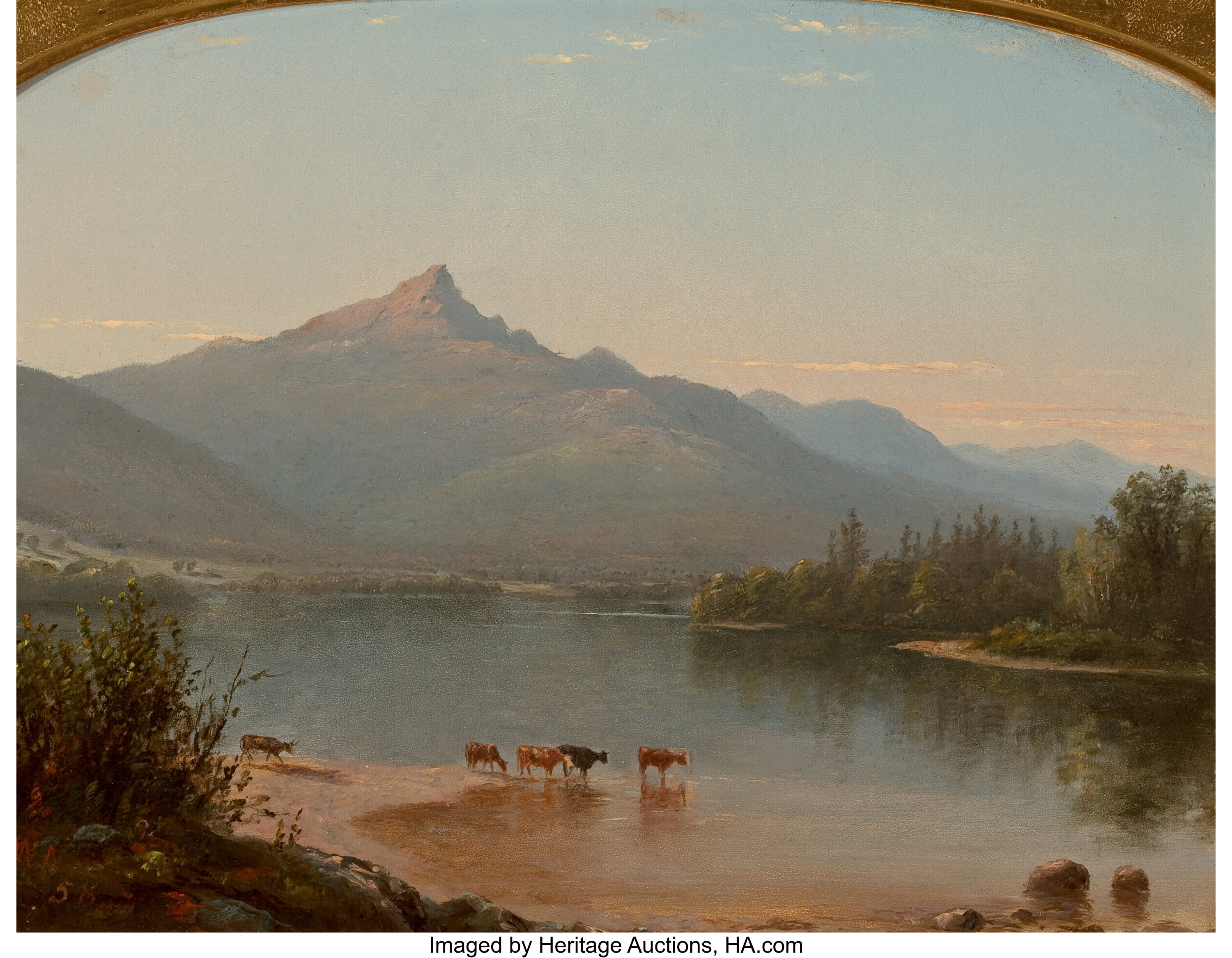 EDWARD W. NICHOLS (American, 1819-1871). Mount Chocorua, New | Lot ...