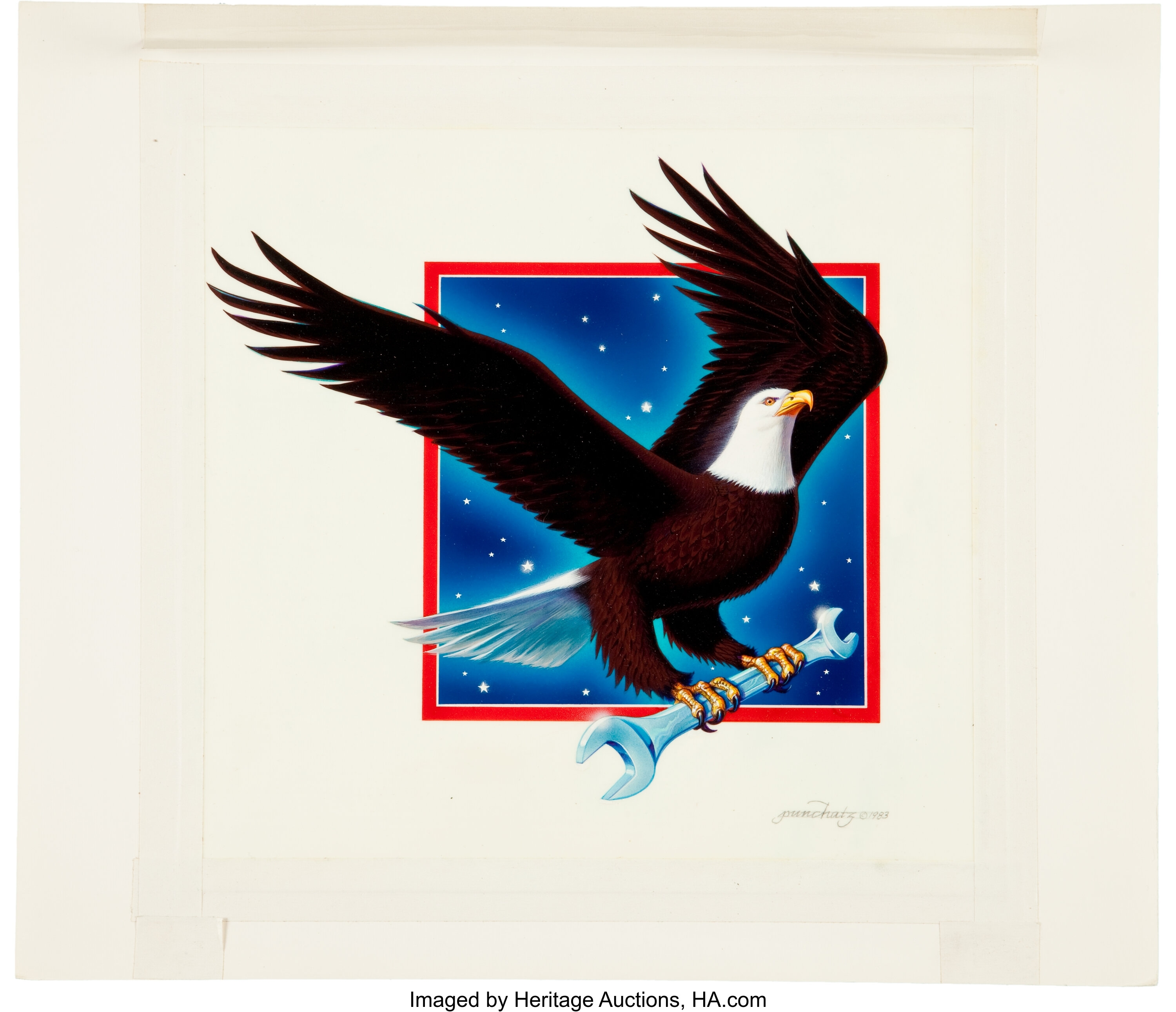 Don Ivan Punchatz Eagle Illustration Original Art (1983).... | Lot ...