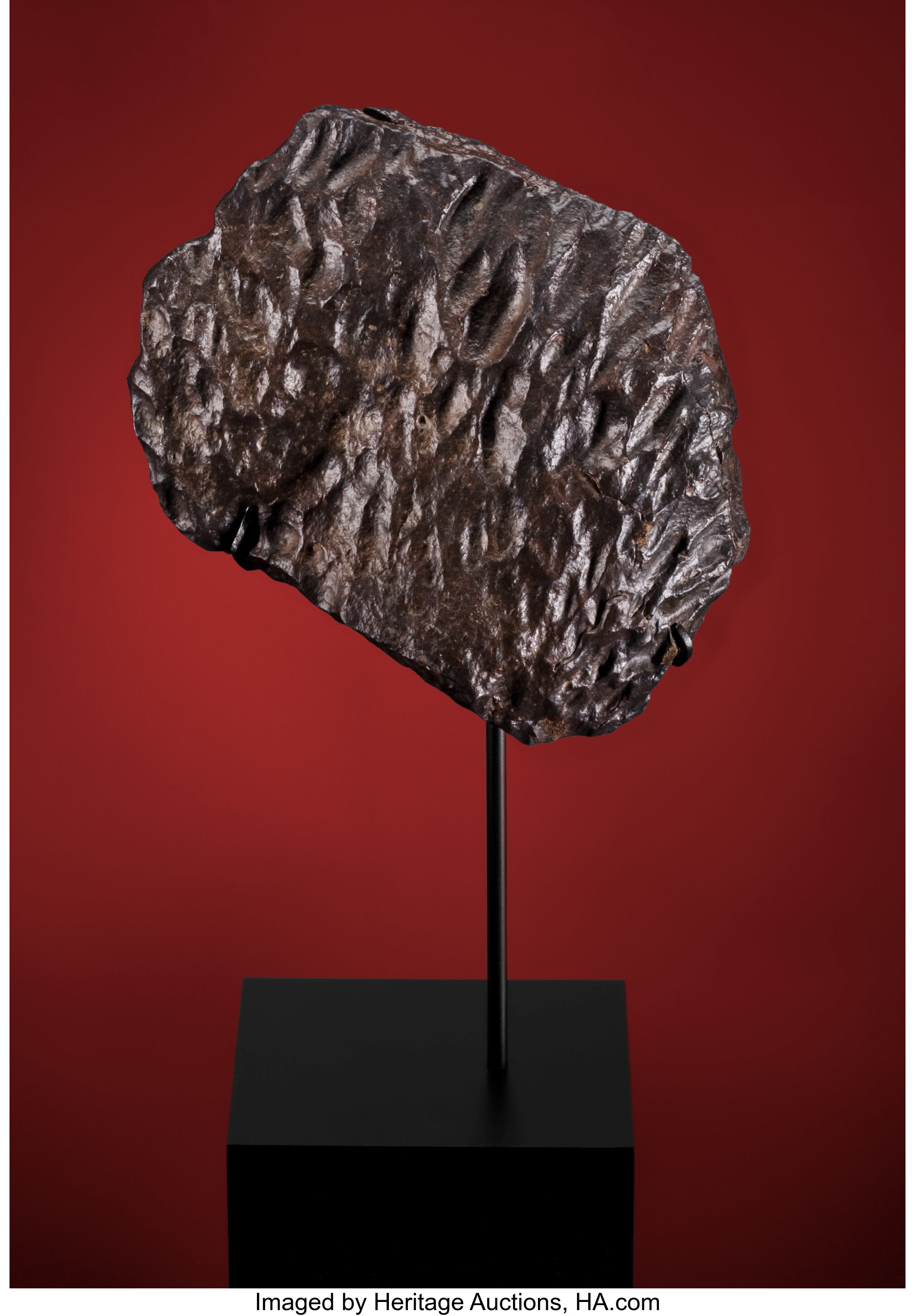 NWA STONE METEORITE - ORIENTED METEORITE WHICH SKIPPED THROUGH | Lot ...