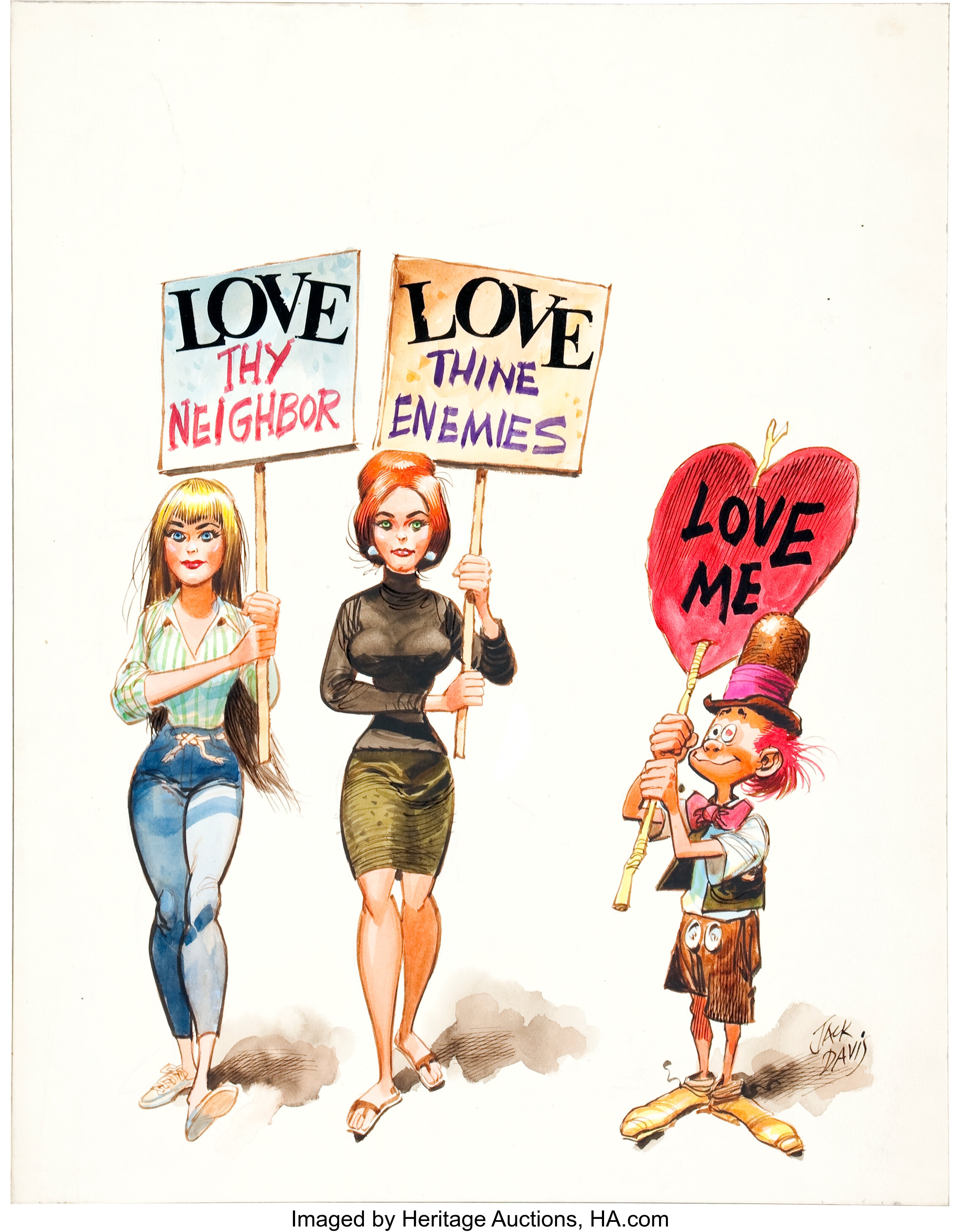 Jack Davis Sick Magazine #35 Cover Original Art (Crestwood | Lot #93040 ...