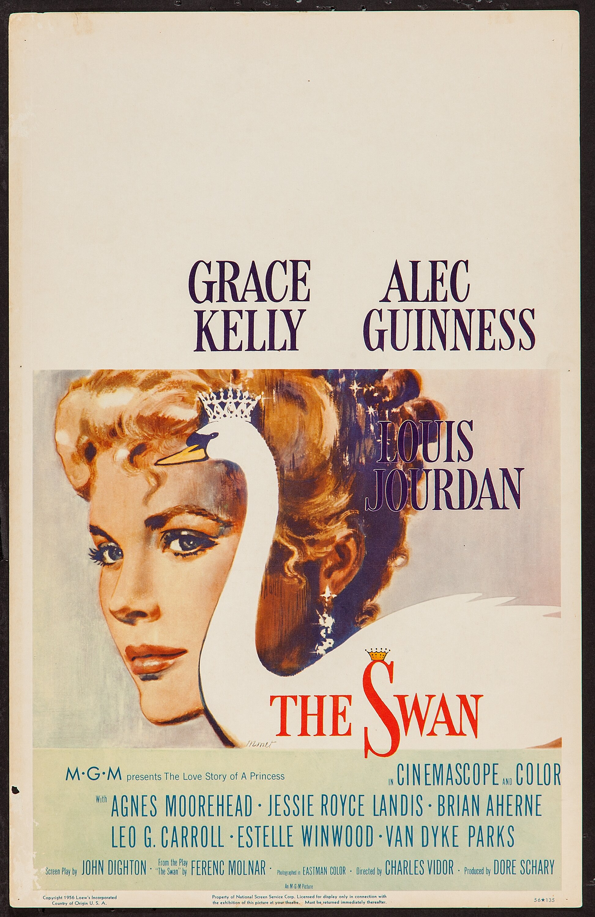 The Swan (MGM, 1956). Window Card (14" X 22"). Romance.. ... Movie ...