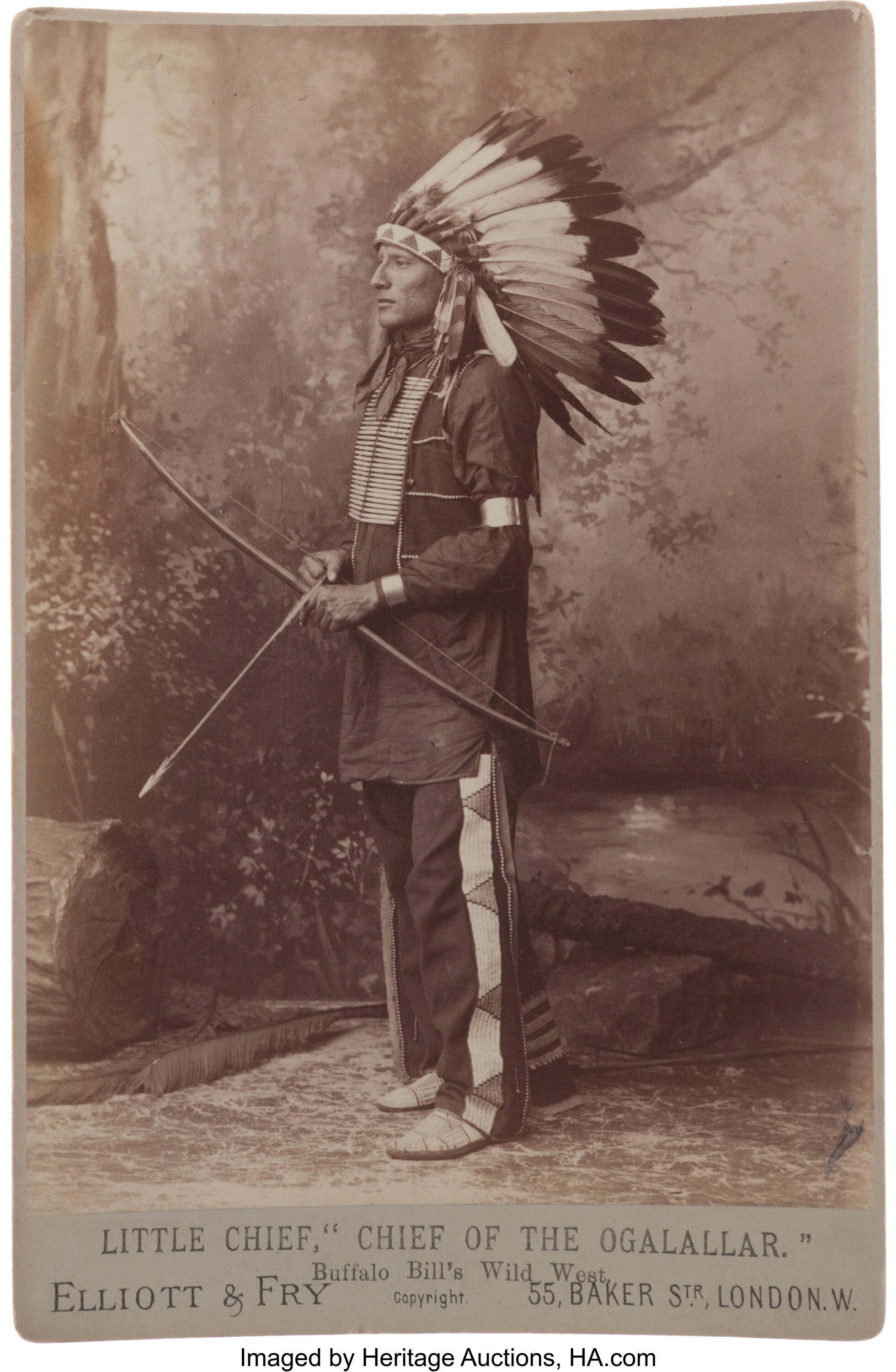 Cabinet Photo, Little Chief.... Photography Cabinet Photos | Lot #38443 ...