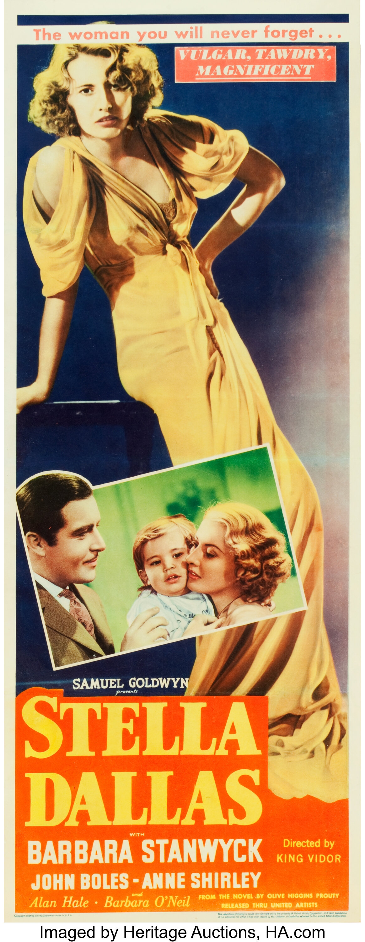 Stella Dallas (United Artists, 1937). Insert (14" X 36").. ... | Lot ...