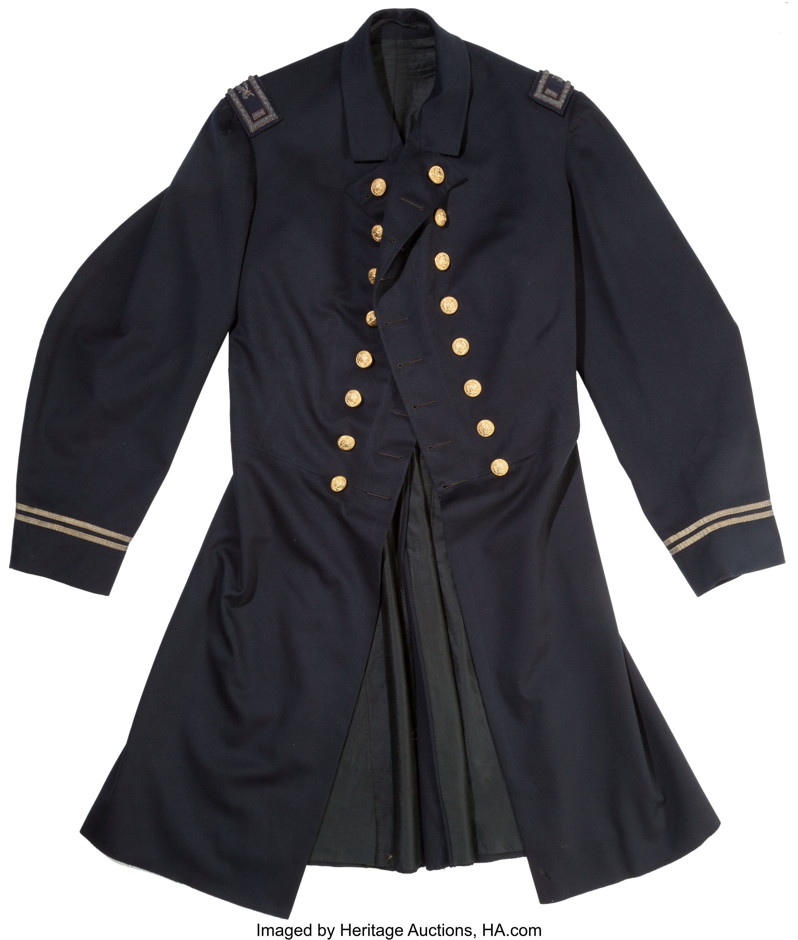 Scarce Civil War Naval Officer's Frock Coat... Military & Patriotic ...