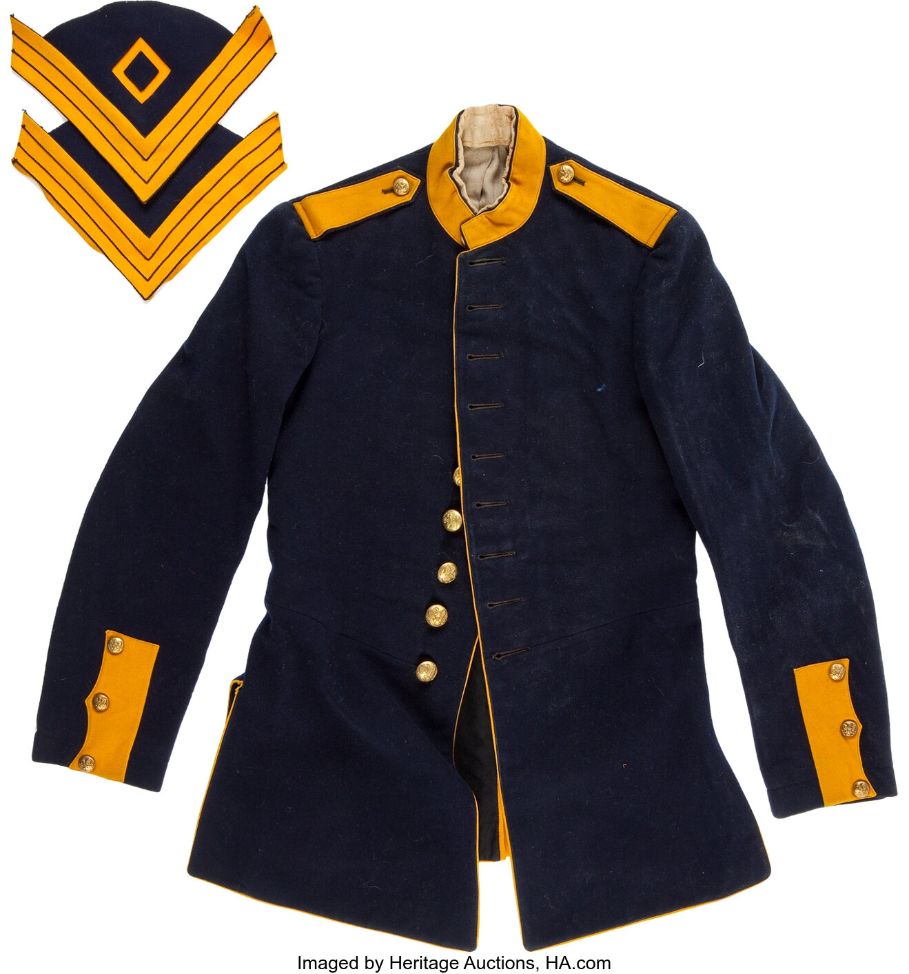US Model 1885 Cavalry Enlisted Dress Jacket... (Total: 2 ) Military ...