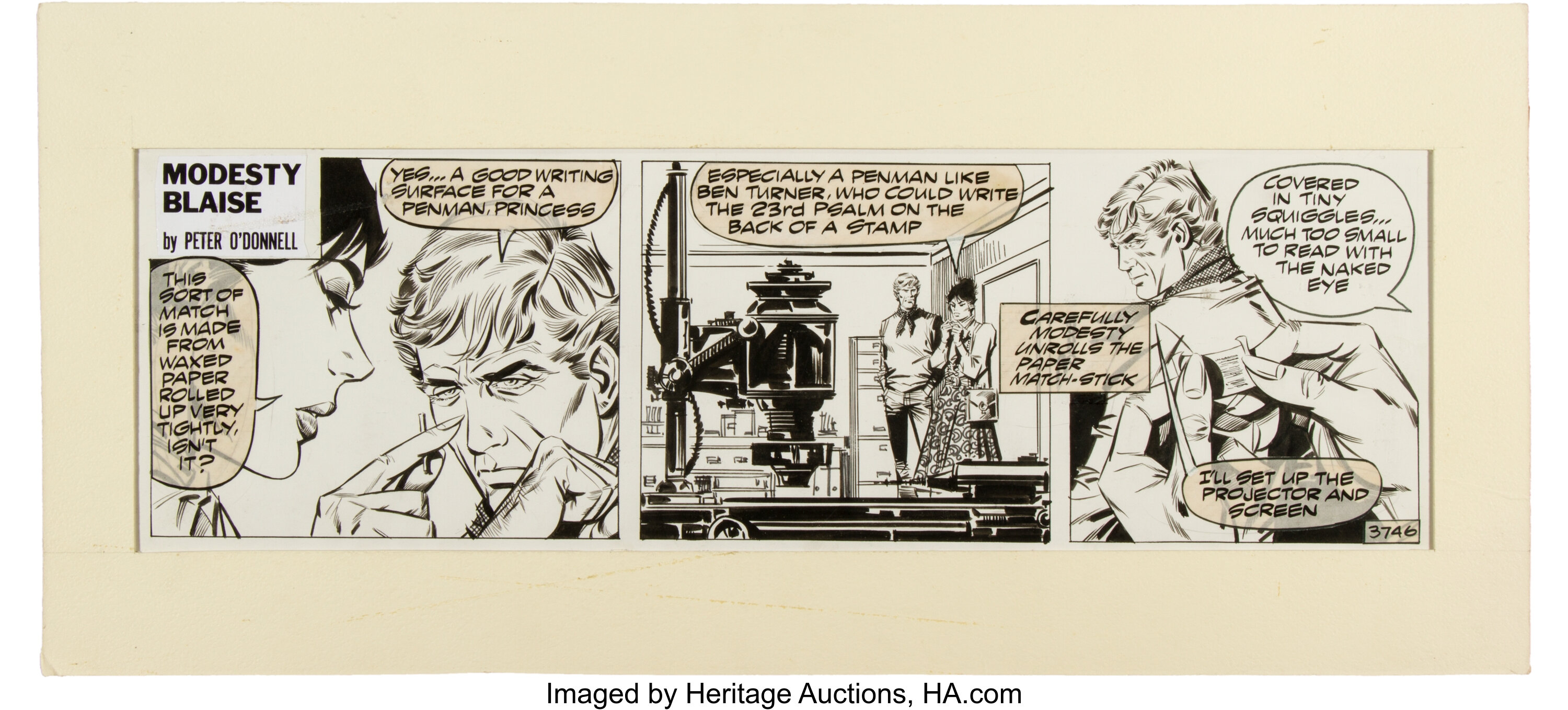 Enrique Badia Romero Modesty Blaise Daily Comic Strip #3746 | Lot ...