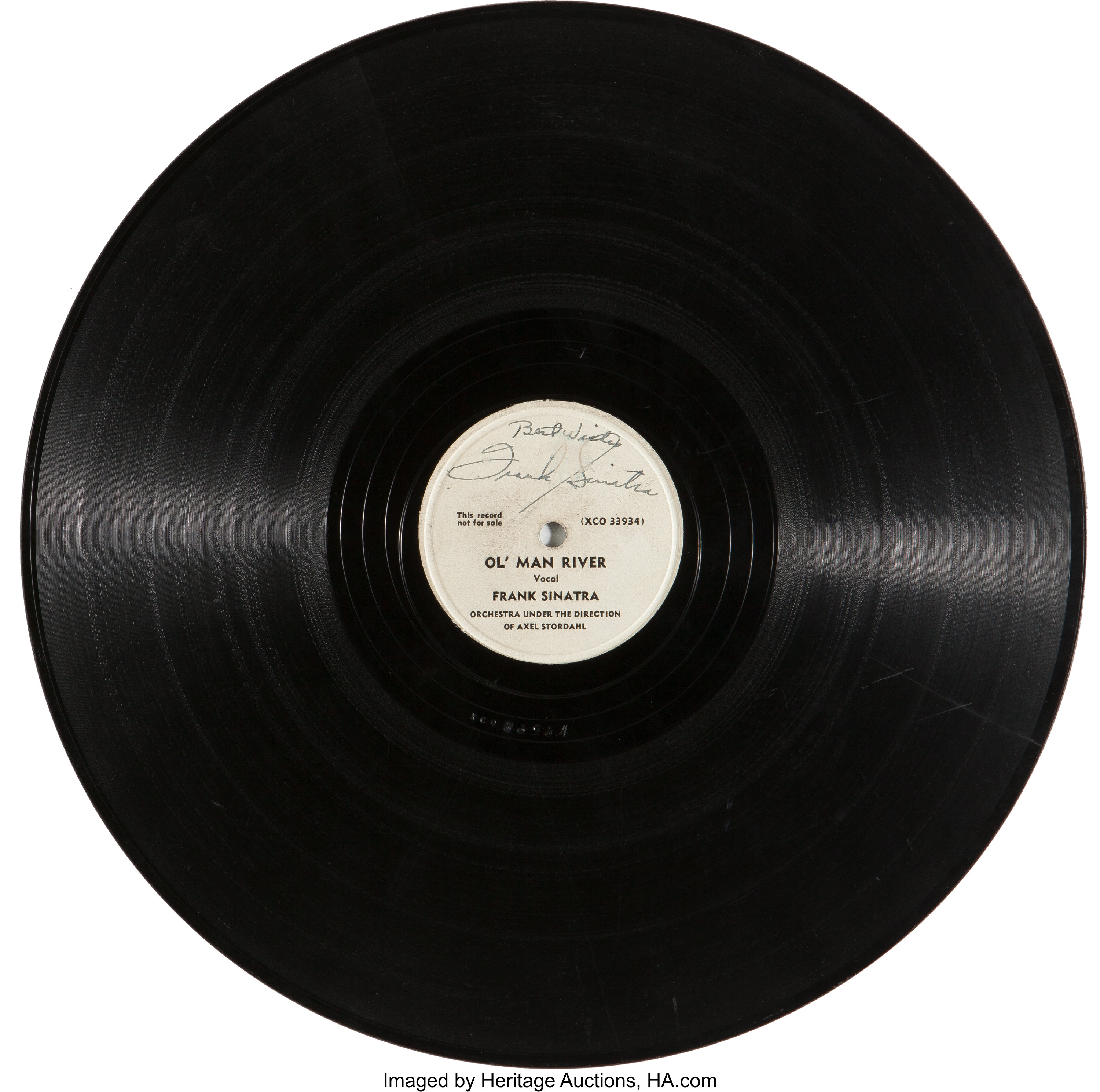 A Frank Sinatra Signed Record, Circa 1945.... Movie/TV Memorabilia ...