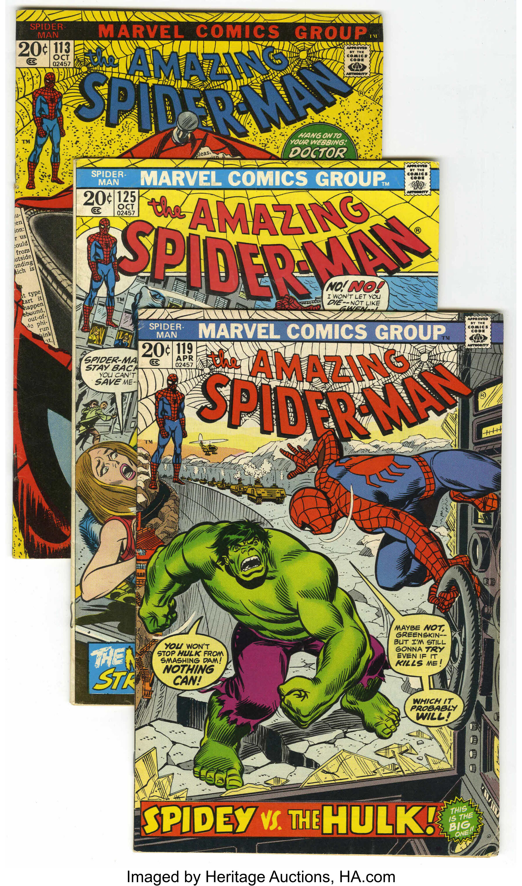 The Amazing Spider-Man Group (Marvel, 1972-74) Condition: Average | Lot ...