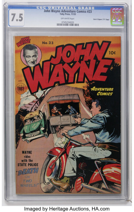 How Much Is John Wayne Adventure Comics #23 Worth? Browse Comic Prices ...