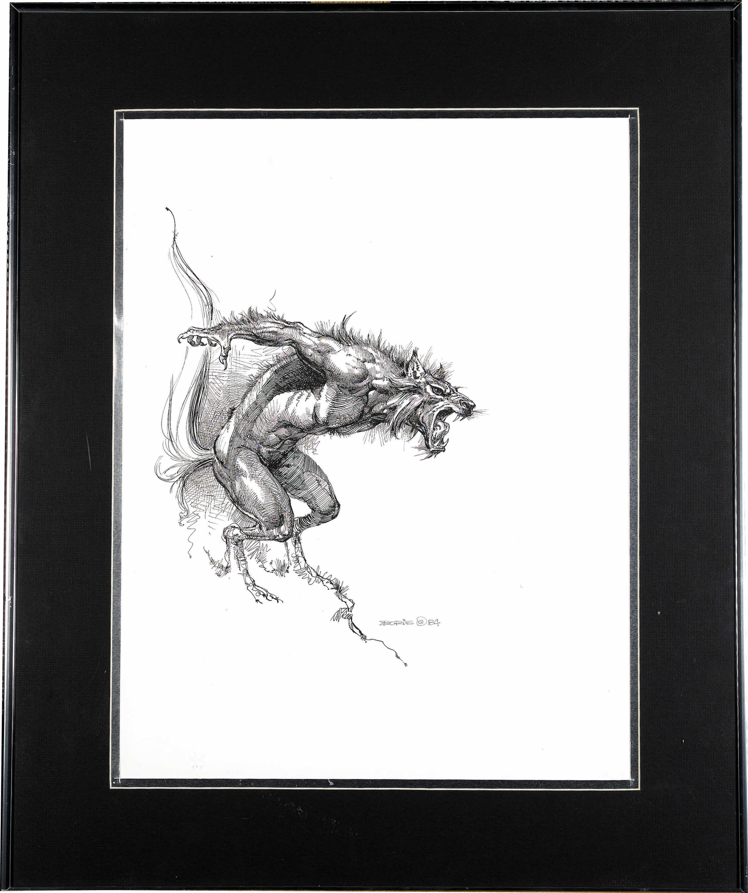 Boris Vallejo - Werewolf Illustration Original Art (1984). Modern | Lot ...