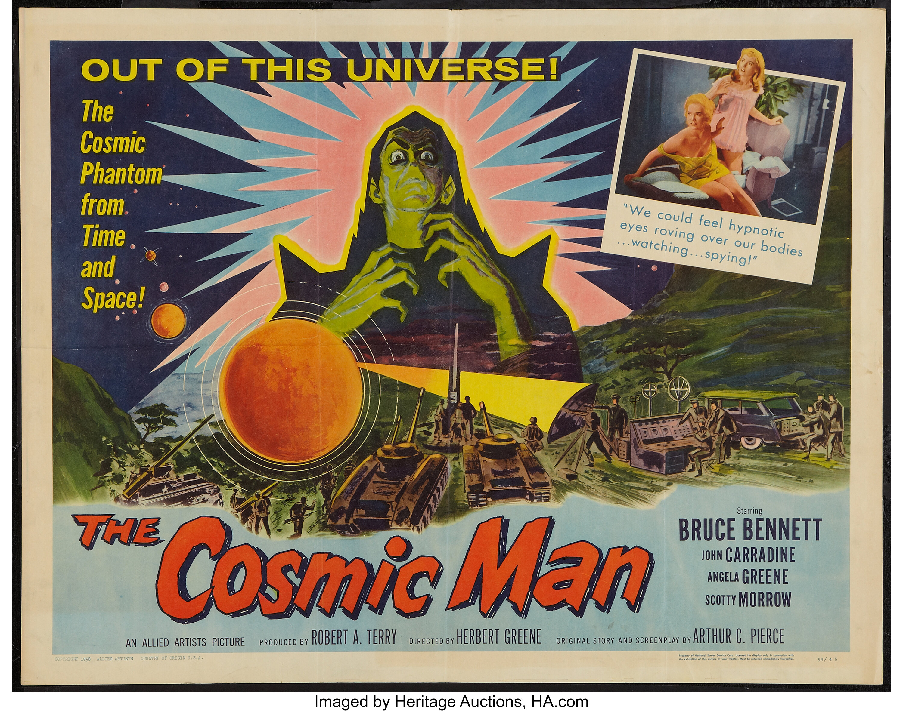 The Cosmic Man (Allied Artists, 1959). Half Sheet (22" X 28"). | Lot ...