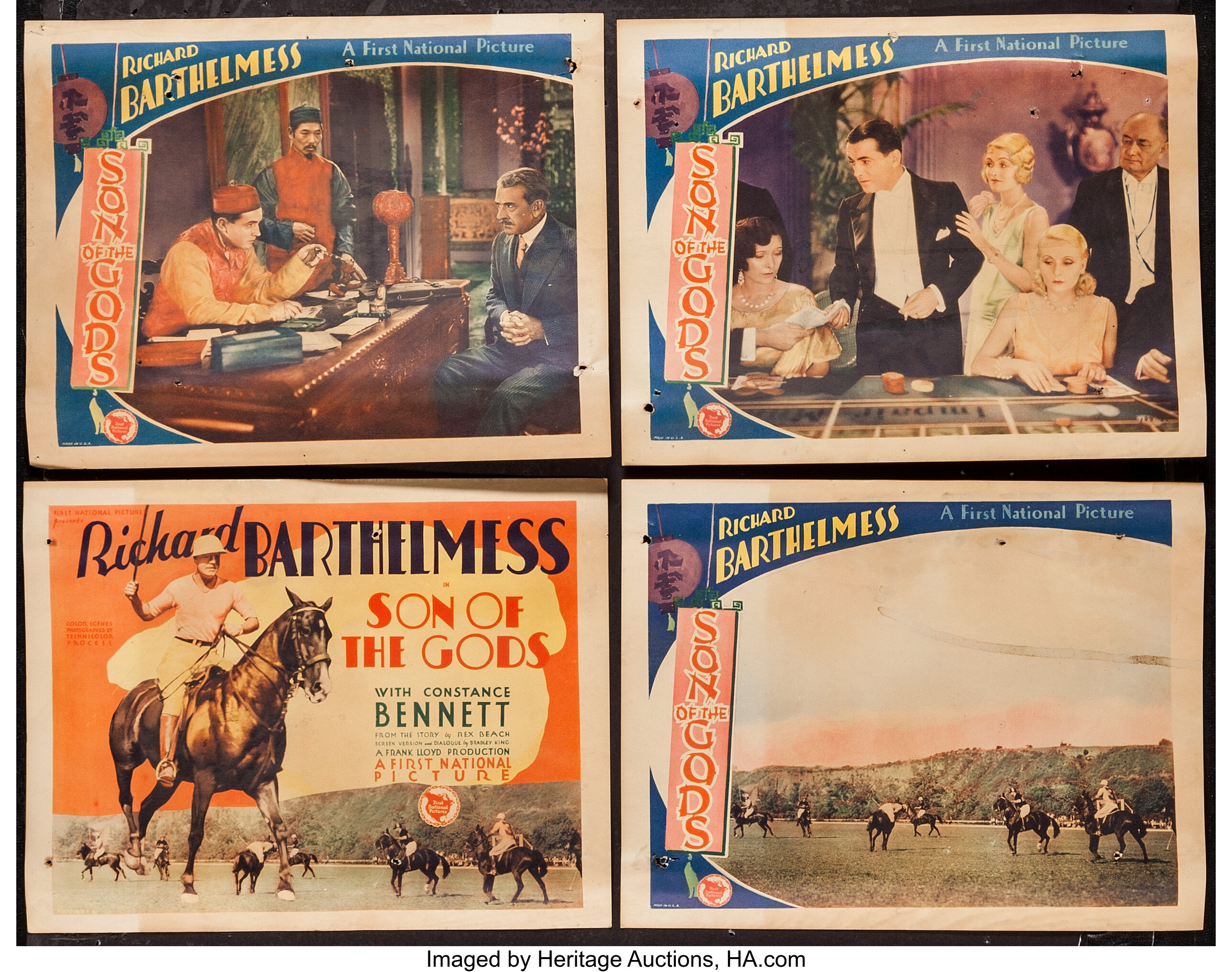 Son of the Gods (First National, 1930). Title Lobby Card & Lobby | Lot ...