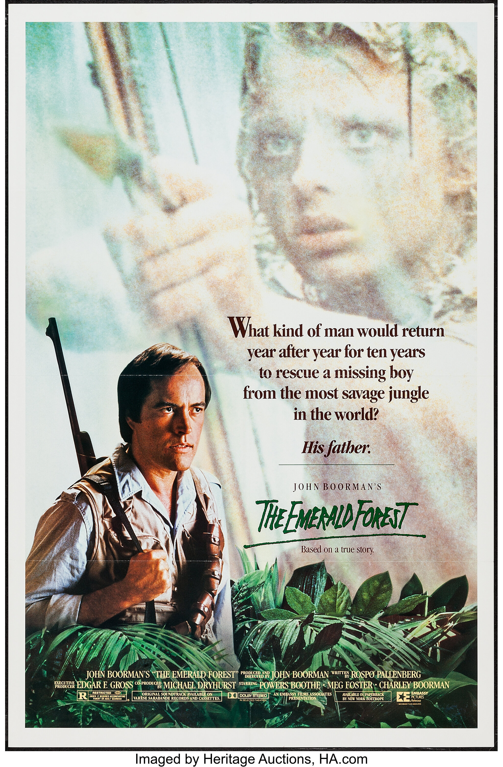 The Emerald Forest (Embassy, 1985). One Sheets (2) (27" X 41") | Lot ...
