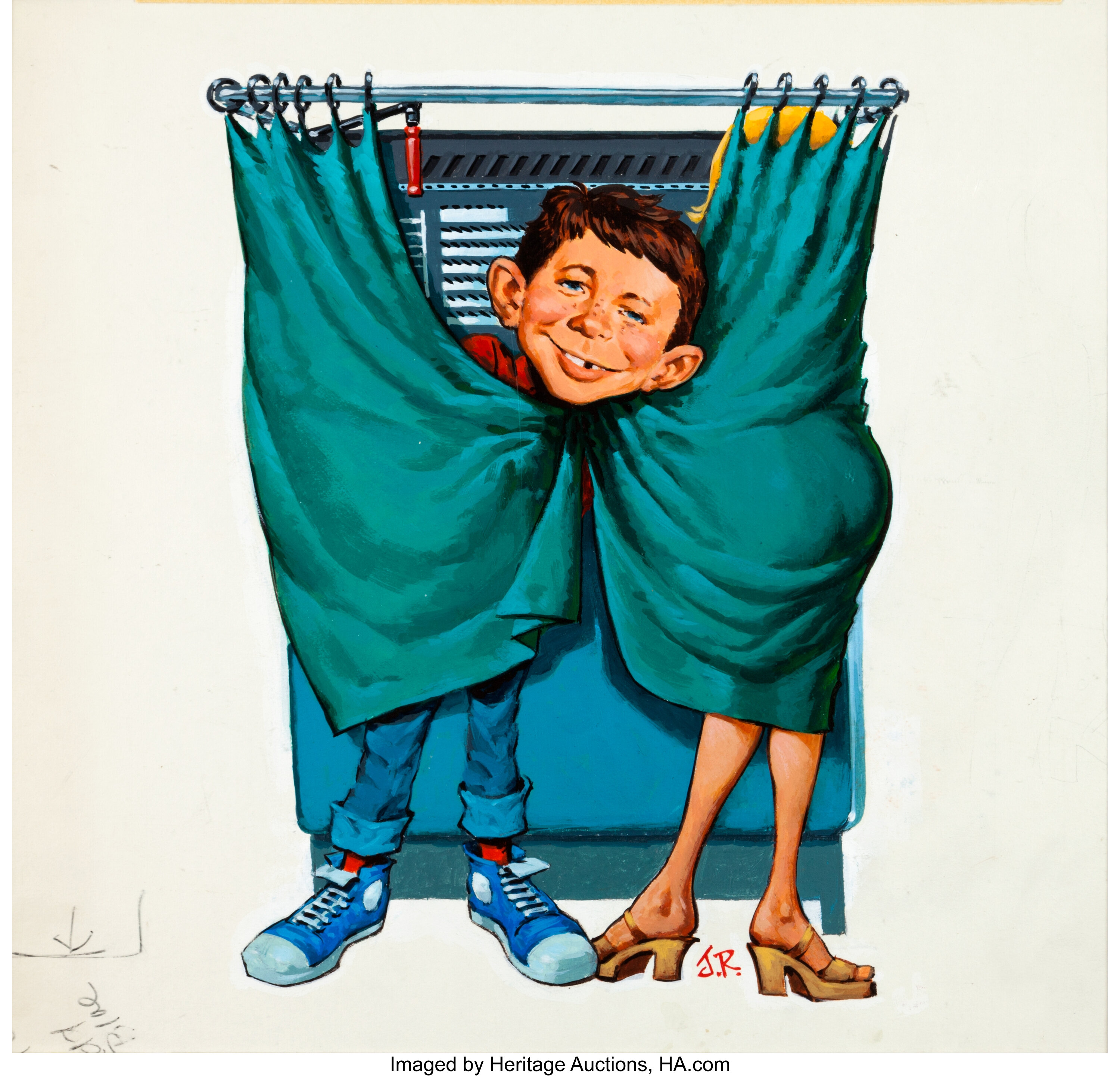 Jack Rickard Politically Mad Cover Original Art (Warner Books, | Lot ...