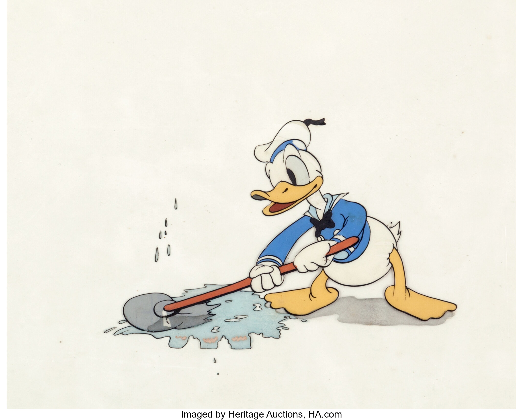 Clock Cleaners Donald Duck Production Cel (Walt Disney, 1937).... | Lot ...