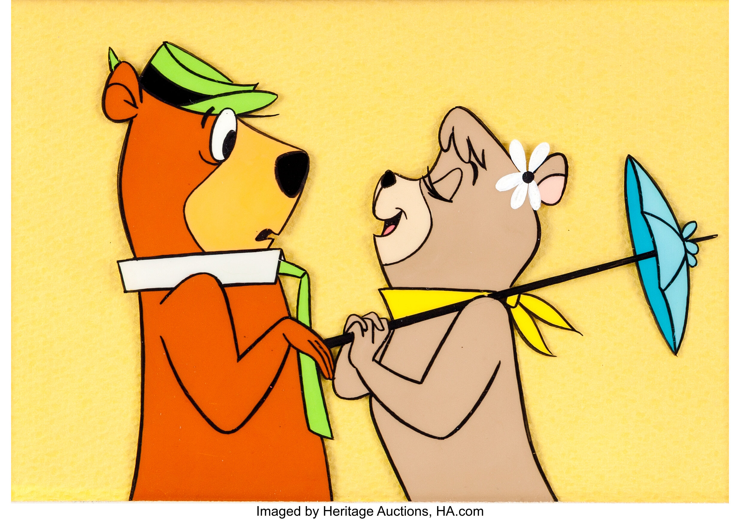 Hey There It's Yogi Bear Production Cel (Hanna-Barbera, 1964).... | Lot ...