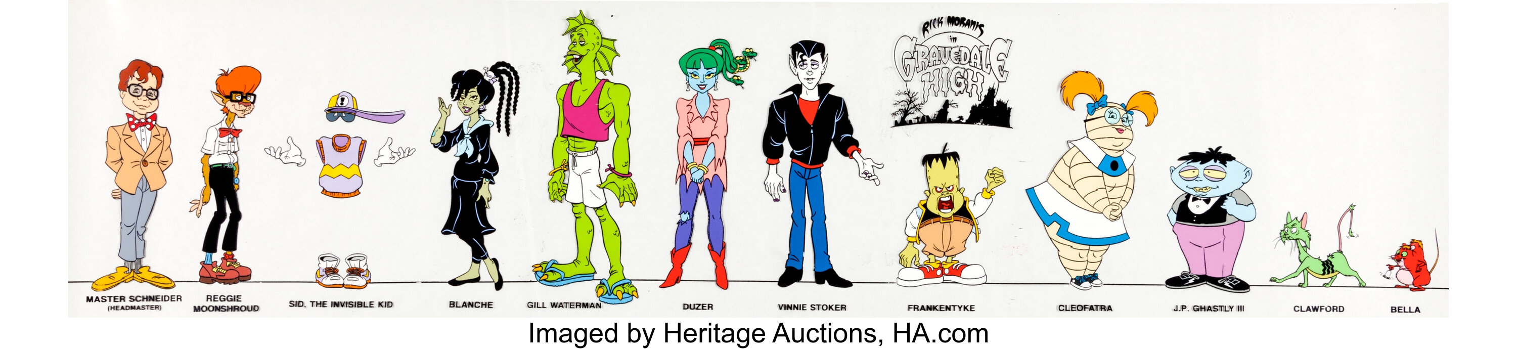 Gravedale High Character Model Cel (Hanna-Barbera, 1990).... | Lot ...