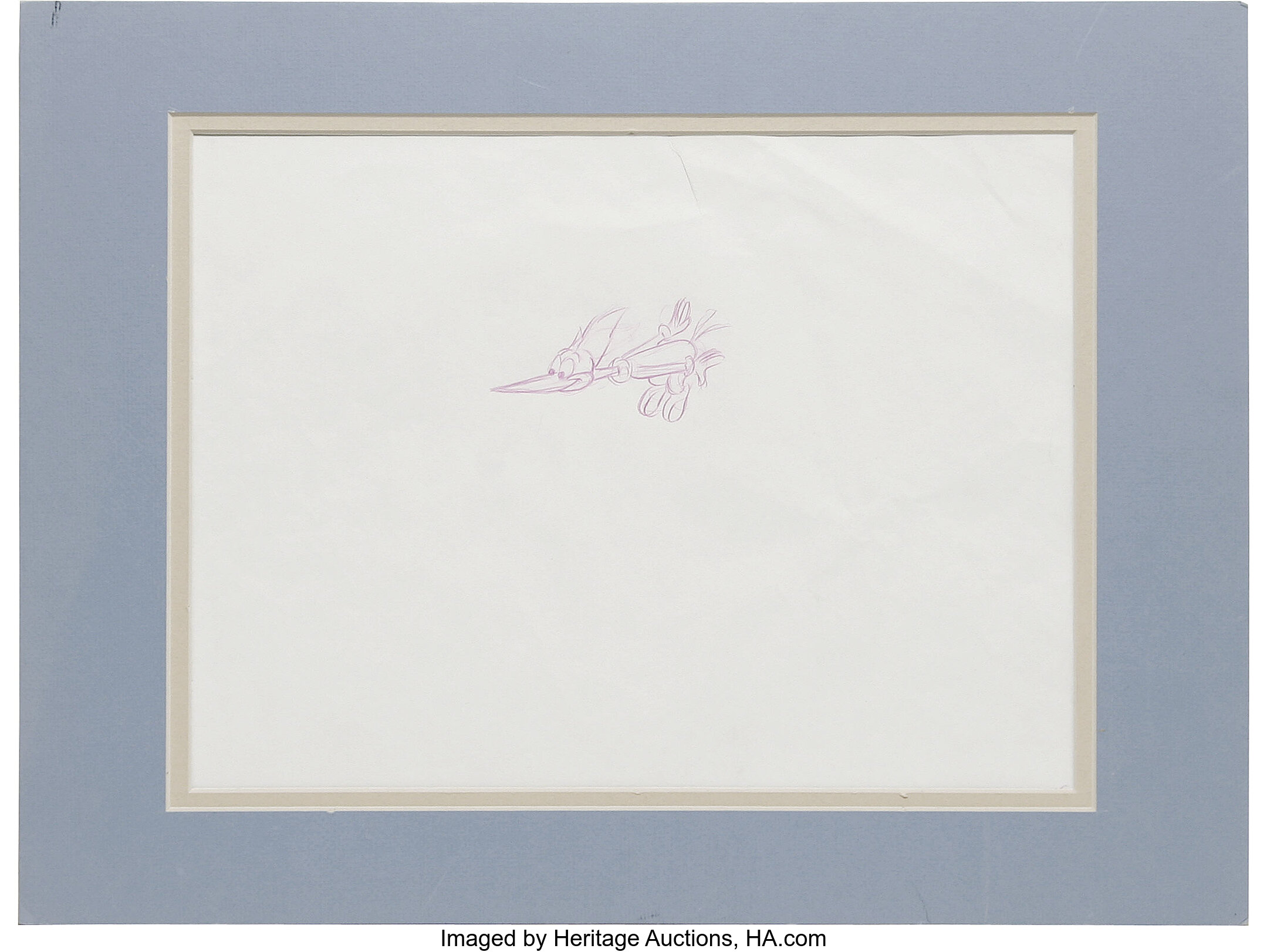 Woody Woodpecker and Buzz Buzzard Animation Production Drawing | Lot ...