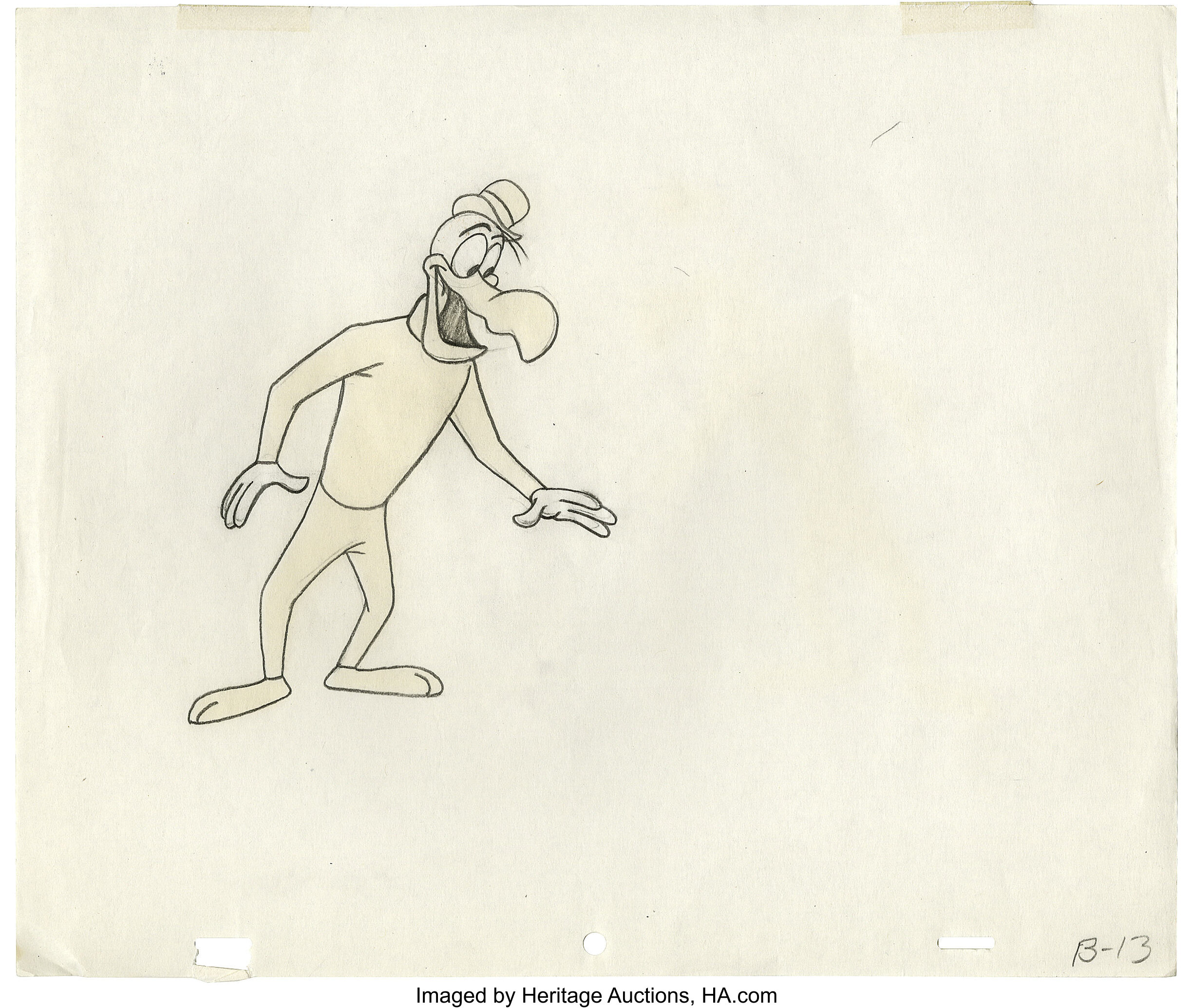 Buzz Buzzard Animation Production Drawing Original Art with Walter ...