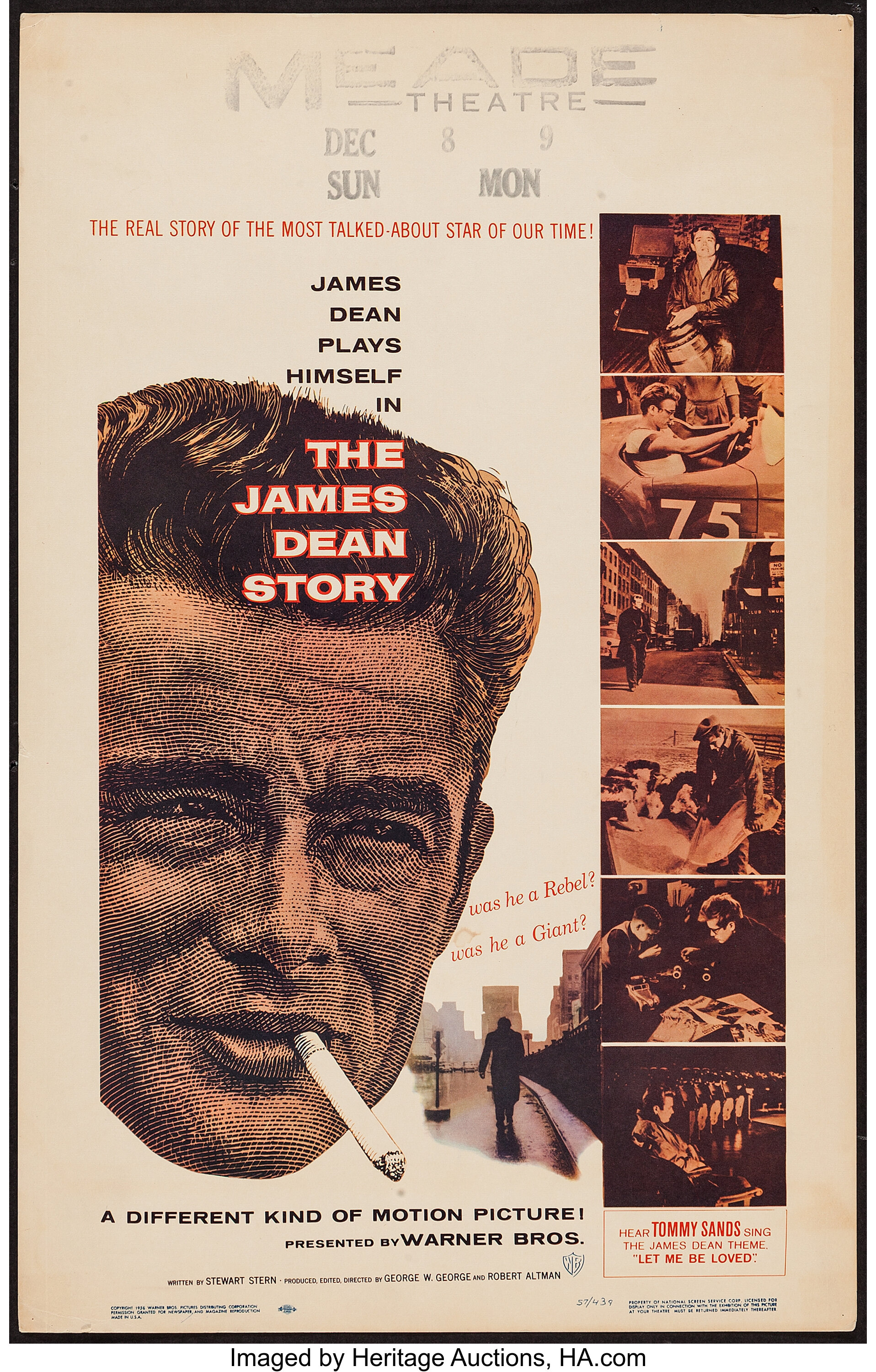 The James Dean Story (Warner Brothers, 1957). Window Card (14" X | Lot ...
