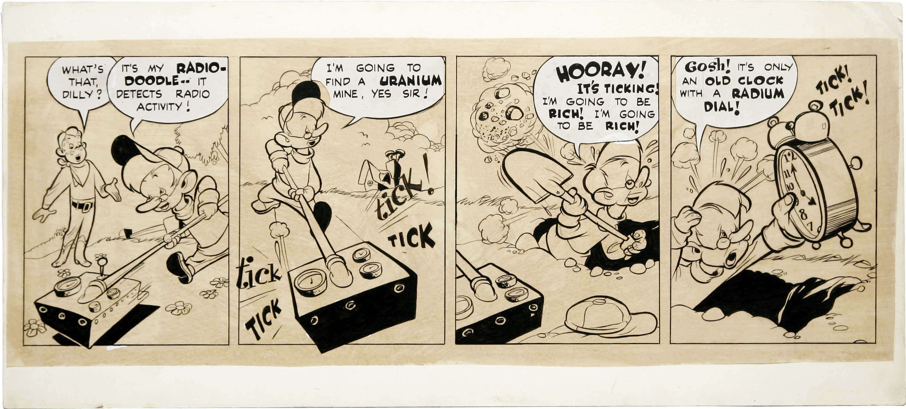 Chad Grothkopf - "Howdy Doody in 3-D" Comic Strip Original Art, | Lot ...