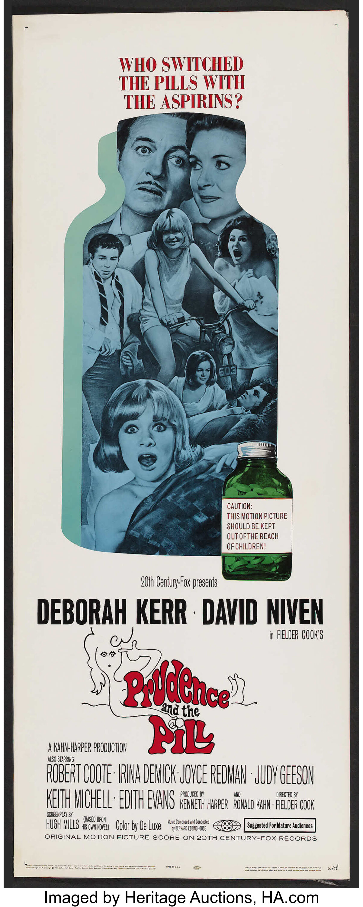 Prudence and the Pill (20th Century Fox, 1968). Insert (14" X 36 ...