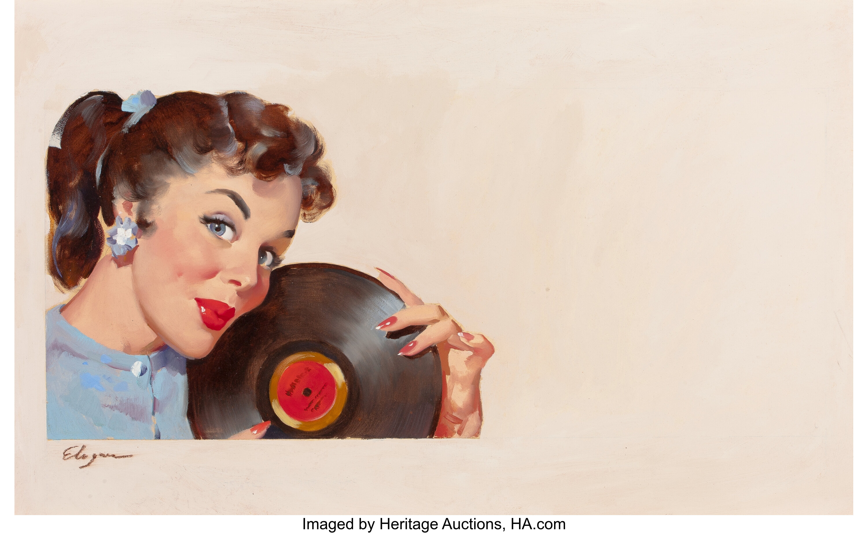 Gil Elvgren American 1914 1980 Strictly Off The Record Lot