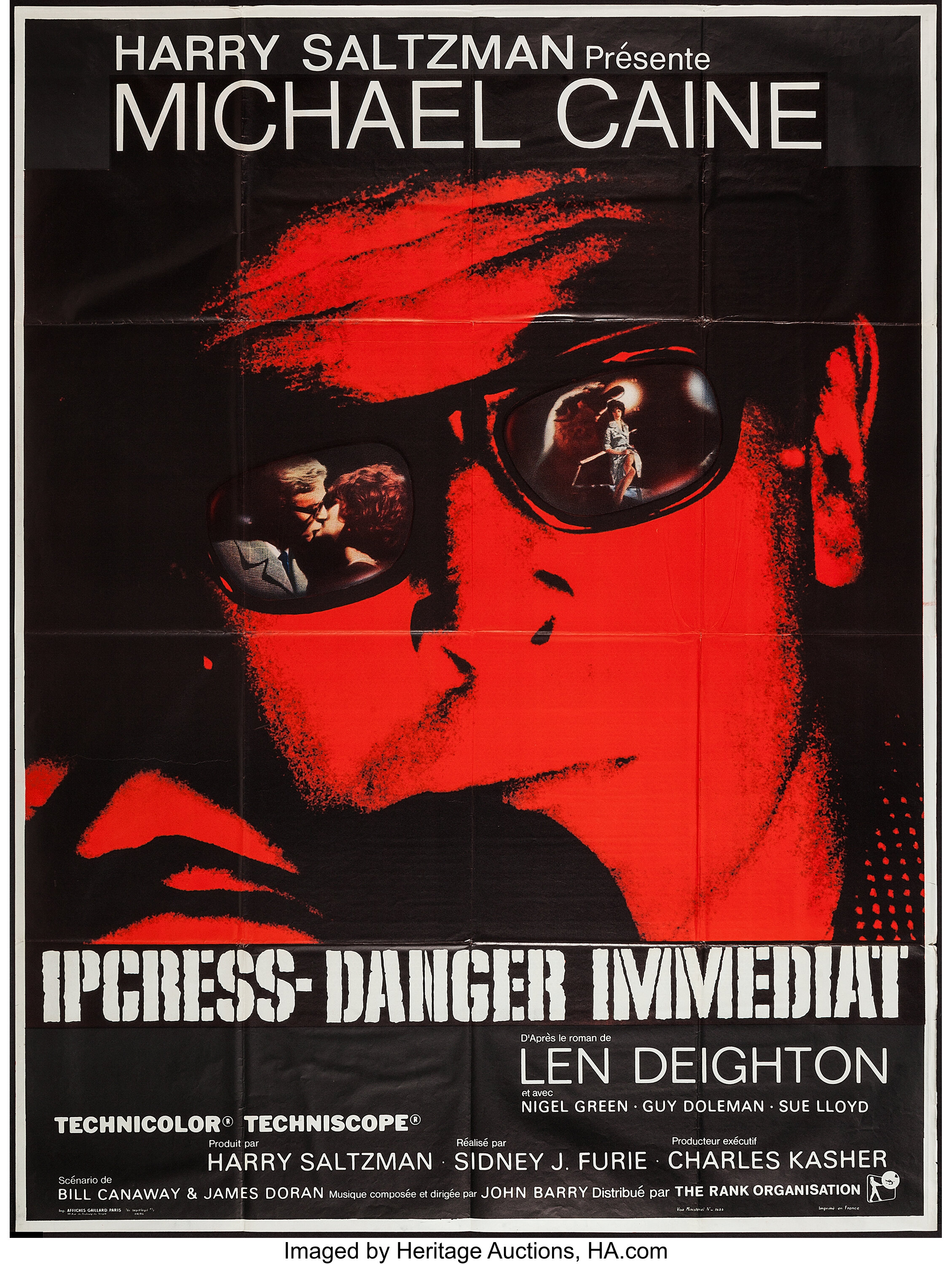 The Ipcress File (Universal, 1965). French Grande (47" X 63"). | Lot ...