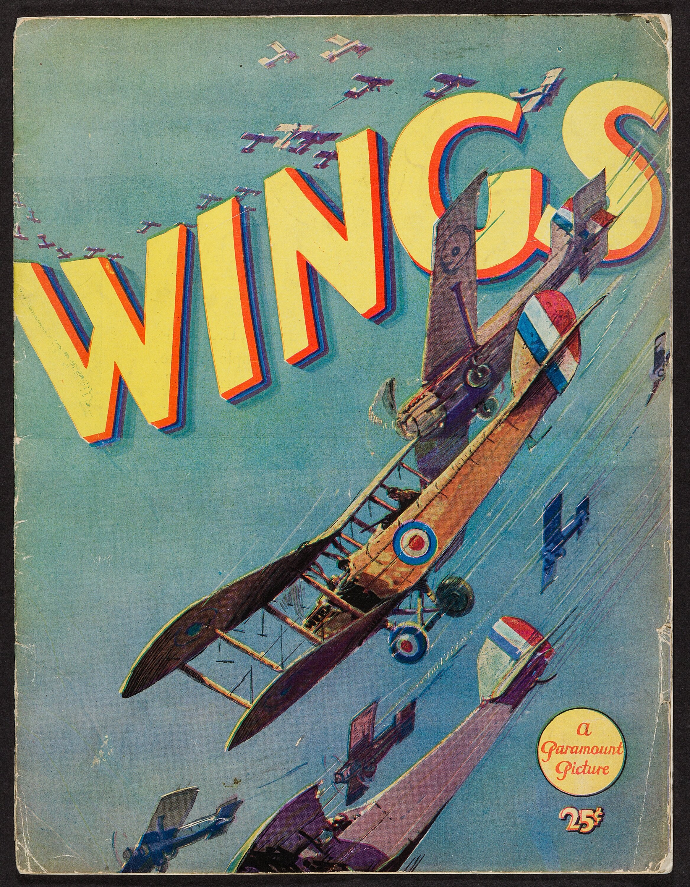 Wings (Paramount, 1927). Program (Multiple Pages, 9" X 12"). | Lot ...