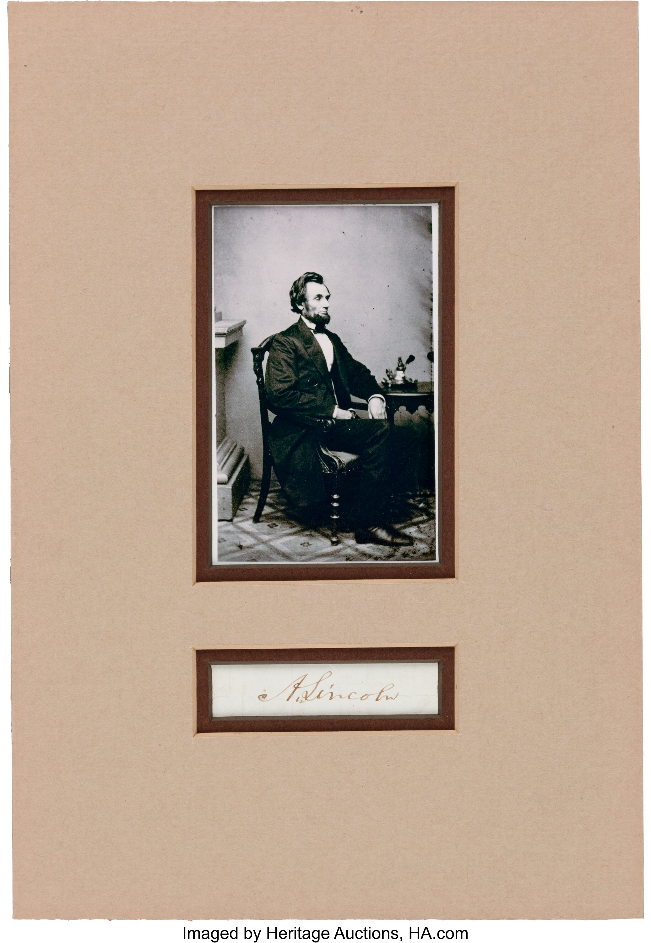 Abraham Lincoln Signature.... Autographs U.S. Presidents | Lot #34280 ...