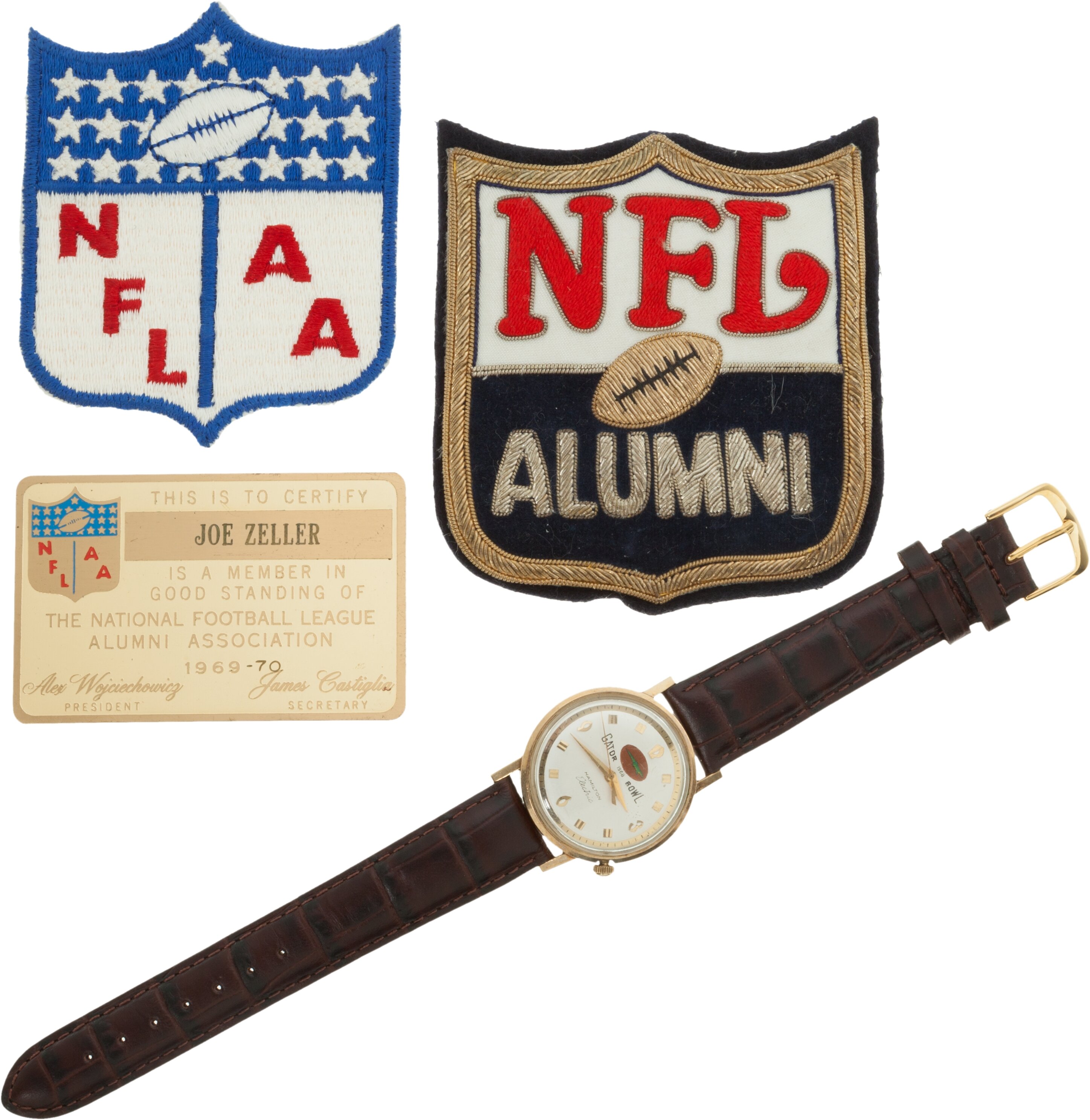 1968 Gator Bowl Watch and NFL Alumni Memorabilia (4 Total).... | Lot ...