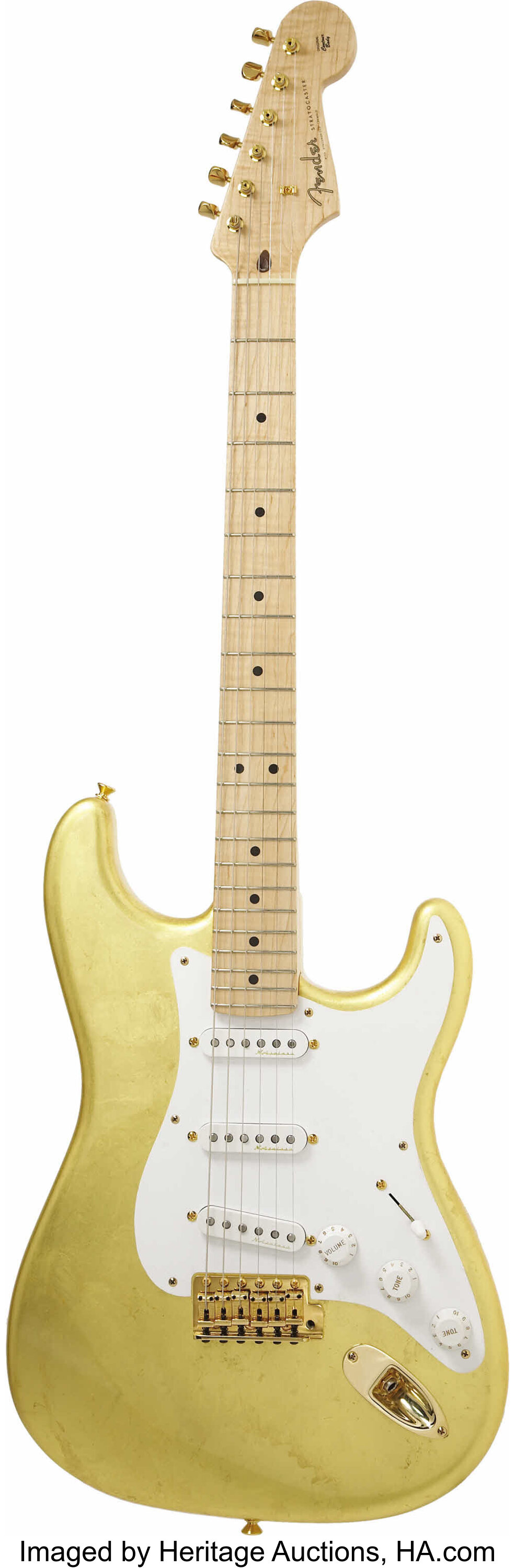 2004 Eric Clapton Limited Edition Gold Leaf Fender Stratocaster. In ...