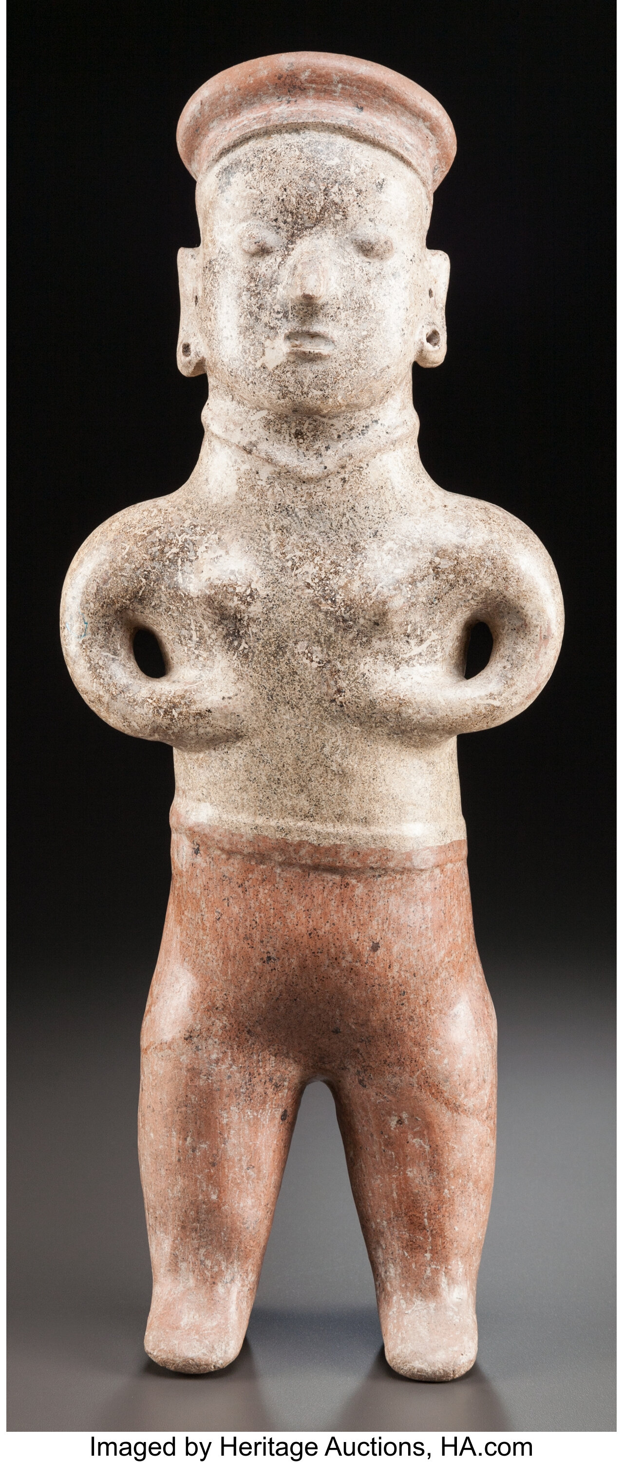A VERY TALL COLIMA STANDING FEMALE FIGURE. c. 200 BC - 200 AD... | Lot ...