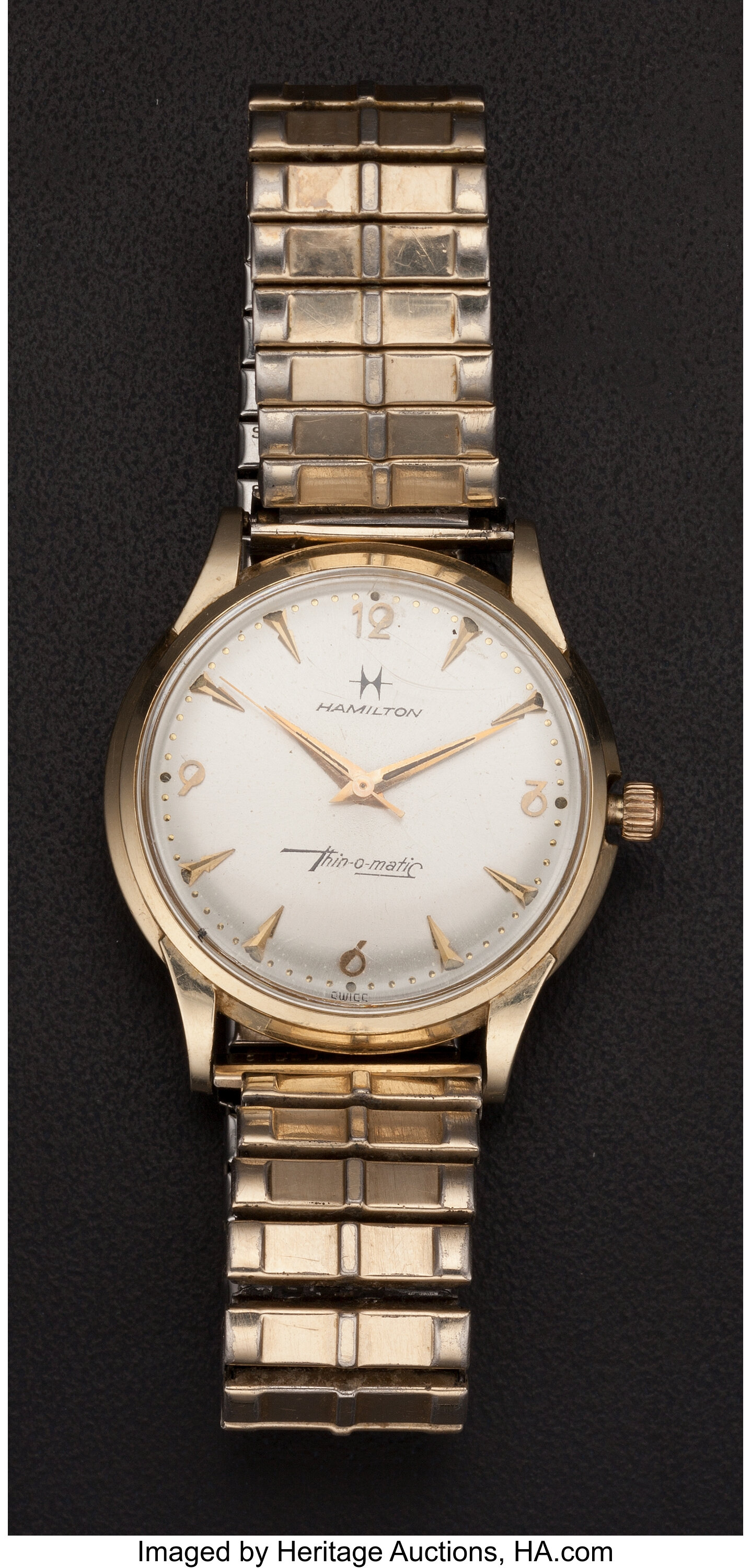 Hamilton 14k Gold Thin-O-Matic Automatic Wristwatch. ... Timepieces ...