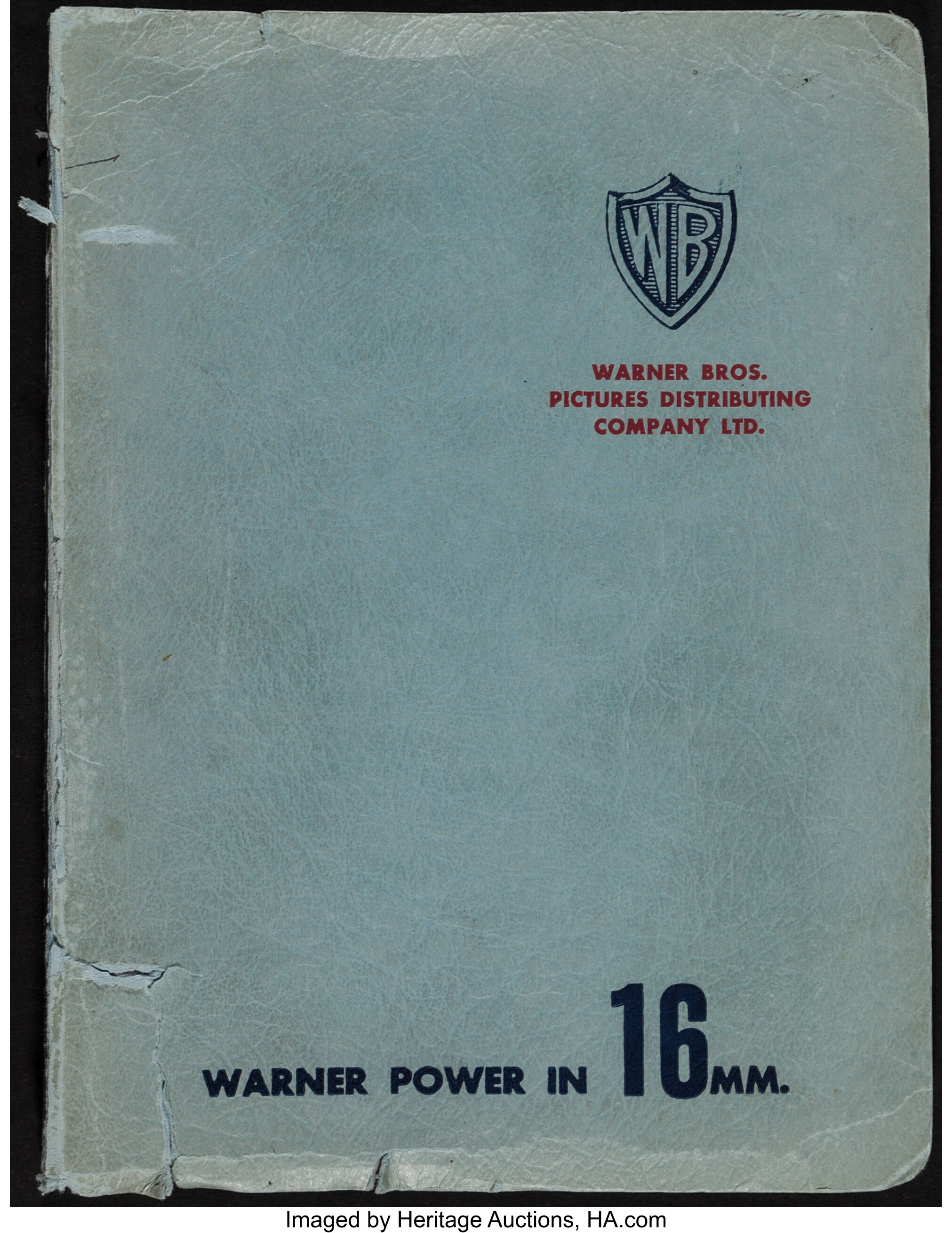 Warner Brothers 16 mm. Exhibitor Book (Warner Brothers, 1950s). | Lot ...